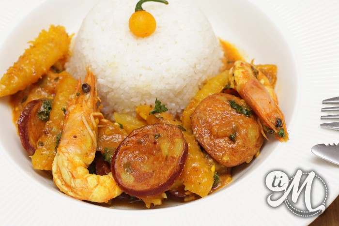 Daube de concombres piquants aux saucisses calabrese et crevettes – Ti ...