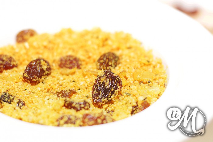 Couac sauté au curcuma et aux raisins secs – Ti Molokoy blog