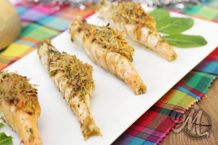 Crevettes farcies au poulet boucané – Ti Molokoy blog