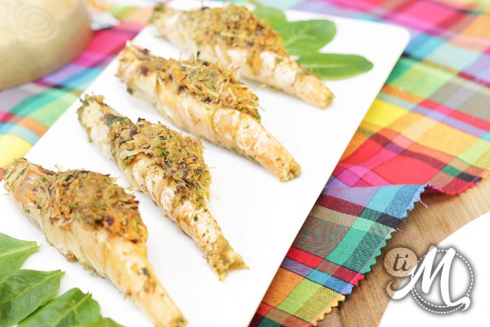 Crevettes farcies au poulet boucané – Ti Molokoy blog